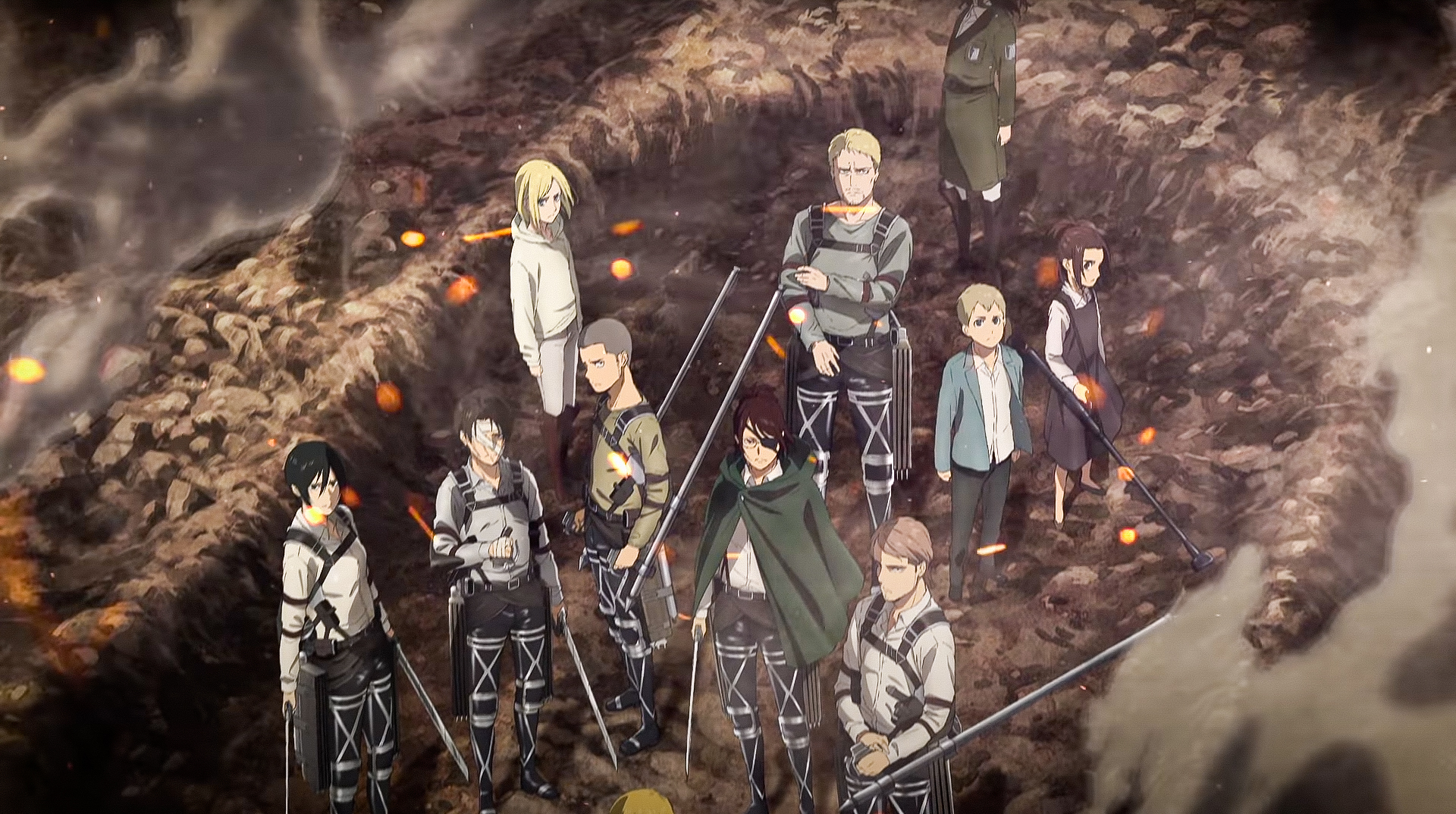 الإعلان عن الجزء الثالث من الموسم 4 لـ أنمي Attack On Titan أُنبوب